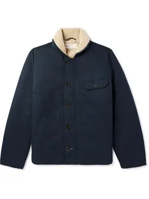Universal Works Recycled Fleece-lined Cotton-twill Jacket