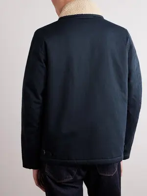 Universal Works Recycled Fleece-lined Cotton-twill Jacket