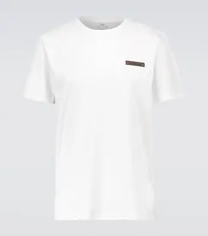 Berluti T-shirt With Leather Detail