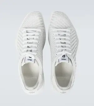 Berluti Stellar Braided Leather Sneakers