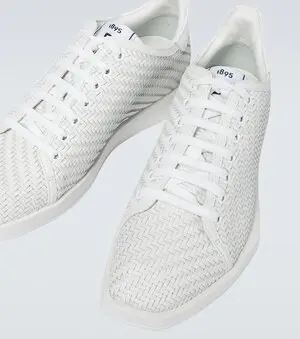 Berluti Stellar Braided Leather Sneakers