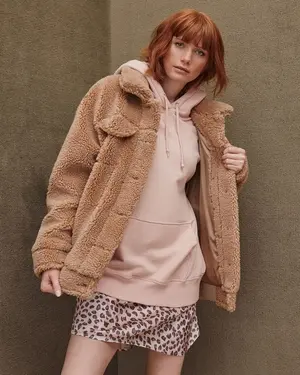 UGG Frankie Sherpa Trucker Jacket - Camel