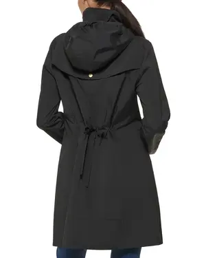 Cole Haan Travel Packable Raincoat - Black