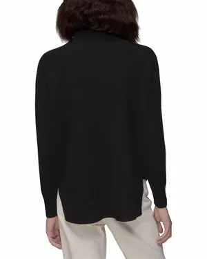 Whistles Cashmere Turtleneck Sweater - Black