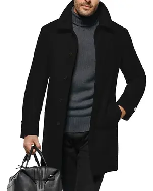 NORWEGIAN WOOL Down Filled Coat - Black
