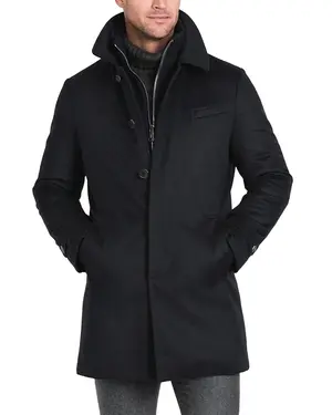 NORWEGIAN WOOL Down Filled Coat - Navy