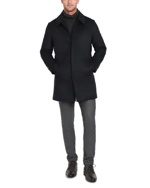 NORWEGIAN WOOL Down Filled Coat - Navy