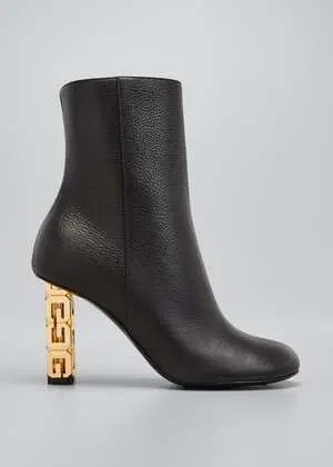 Givenchy G Cube-Heel Ankle Boots - Black