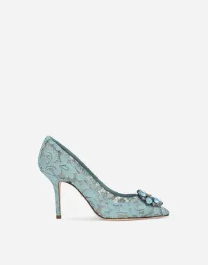 Dolce & Gabbana Bellucci Lace Pumps - Azure
