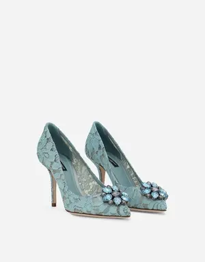 Dolce & Gabbana Bellucci Lace Pumps - Azure
