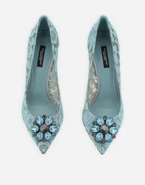 Dolce & Gabbana Bellucci Lace Pumps - Azure