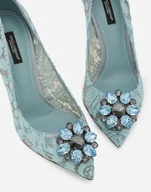 Dolce & Gabbana Bellucci Lace Pumps - Azure