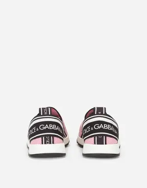 Dolce & Gabbana Sorrento Slip-on Sneakers With Logo Tape - Pink