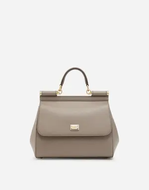 Dolce & Gabbana Medium Sicily Handbag In Dauphine Leather