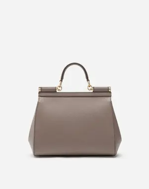 Dolce & Gabbana Medium Sicily Handbag In Dauphine Leather