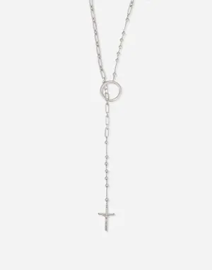 Dolce & Gabbana Plated Cross Pendant Necklace