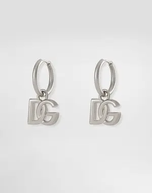 Dolce & Gabbana Dg Logo Hoop Earrings