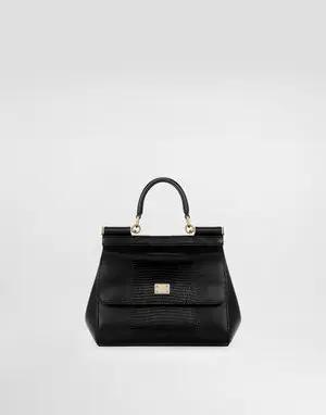 Dolce & Gabbana Medium Sicily Handbag - Black