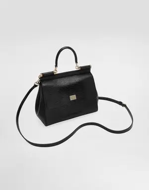 Dolce & Gabbana Medium Sicily Handbag - Black