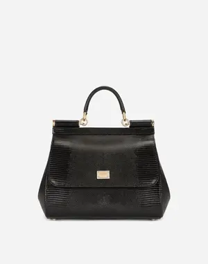 Dolce & Gabbana Large Sicily Handbag - Black