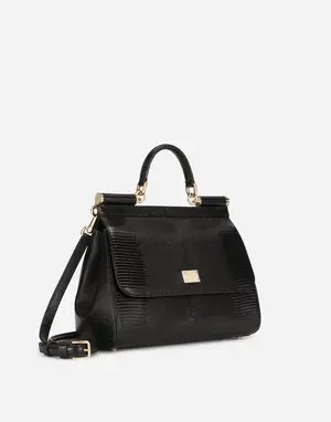 Dolce & Gabbana Large Sicily Handbag - Black