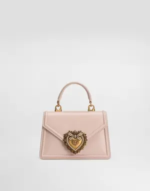 Dolce & Gabbana Small Smooth Calfskin Devotion Bag - Pale Pink