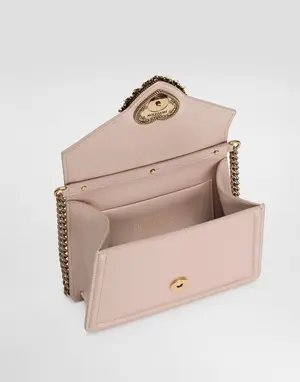 Dolce & Gabbana Small Smooth Calfskin Devotion Bag - Pale Pink