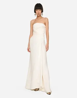 Dolce & Gabbana Long Sable Dress With Slit