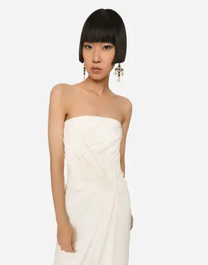 Dolce & Gabbana Long Sable Dress With Slit