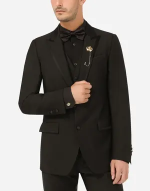 Dolce & Gabbana Royal Stick Pin In 18-karat With Diamonds - Gold