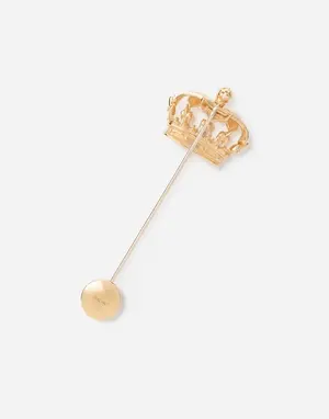 Dolce & Gabbana Royal Brooch With Diamonds - Yellow Gold