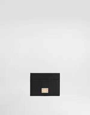 Dolce & Gabbana Calfskin Card Holder - Black