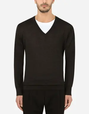 Dolce & Gabbana Cashmere V-neck Pullover