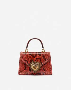 Dolce & Gabbana Small Devotion Bag In Python