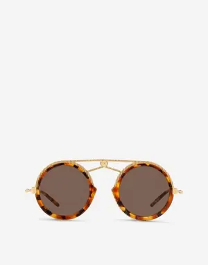 Dolce & Gabbana Dg Fatto A Mano Sunglasses - Gold And Havana