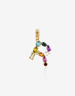 Dolce & Gabbana R Charm In Yellow And Gemstones - Gold