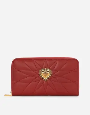 Dolce & Gabbana Zip-around Devotion Wallet - Red
