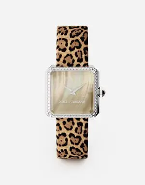 Dolce & Gabbana Sofia Steel Diamond Watch - Leo Print