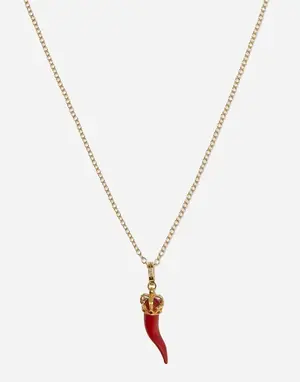 Dolce & Gabbana Good Luck Enamel Pendant Necklace