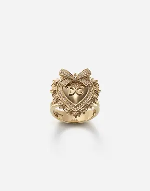 Dolce & Gabbana Devotion Diamond Ring - Yellow Gold