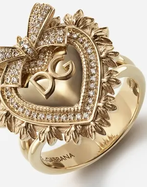 Dolce & Gabbana Devotion Diamond Ring - Yellow Gold