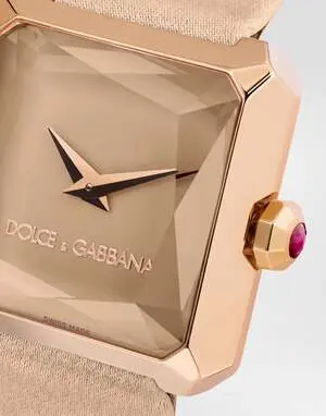Dolce & Gabbana Sofia Watch In Rose Gold - Beige