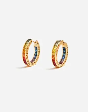 Dolce & Gabbana Rainbow Hoop Earrings