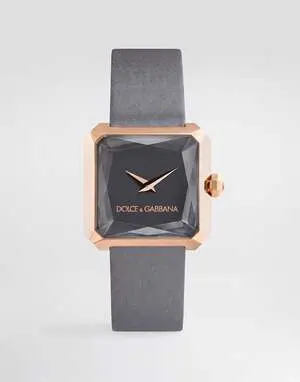 Dolce & Gabbana Sofia Watch In Rose Gold Gray