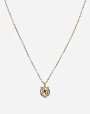 Dolce & Gabbana Good Luck Necklace With Rubies