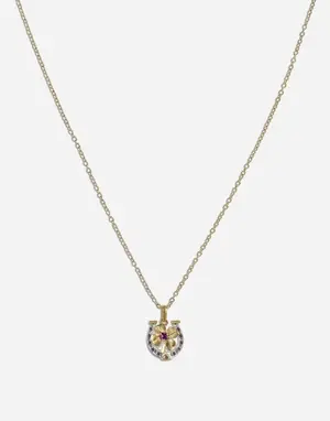 Dolce & Gabbana Good Luck Necklace With Rubies