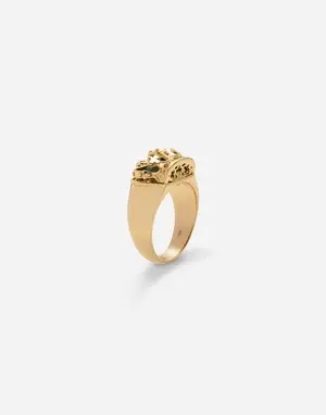 Dolce & Gabbana Royal Ring With Jade, Rubies, And Sapphire - Gold