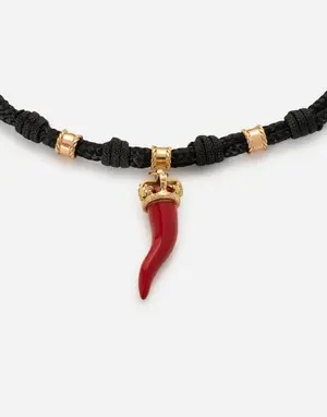 Dolce & Gabbana Good Luck Bracelet With 18kt Yellow Pendant