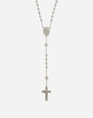 Dolce & Gabbana Sicily Rosary Necklace - White Gold