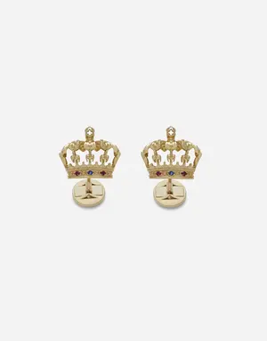 Dolce & Gabbana Royal Cufflinks 18-carat Yellow Sapphires, And Rubies - Gold